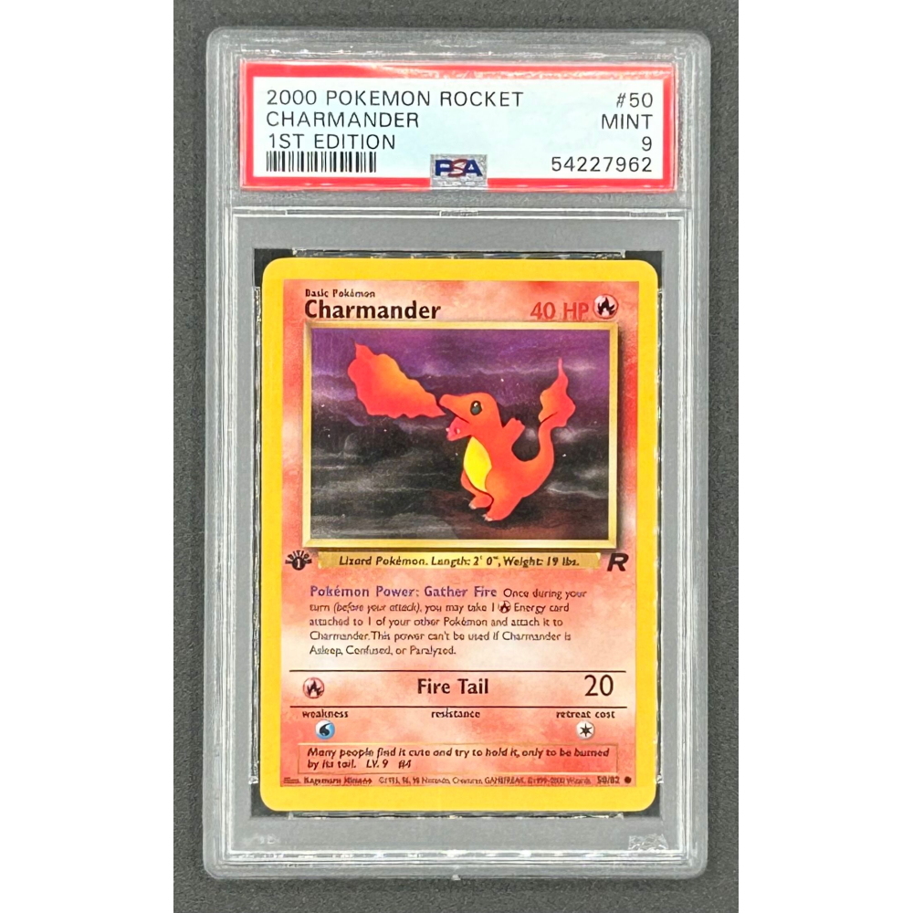 Charmander 2000 Pokemon Team Rocket 1st Edition #50 (PSA 9) | Pristine ...