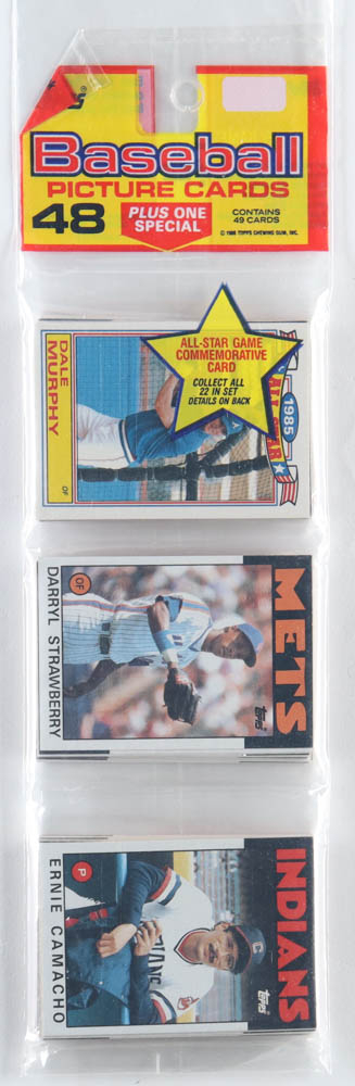1986 Topps Baseball Picture Cards Rack Pack with (49) Cards | Pristine ...