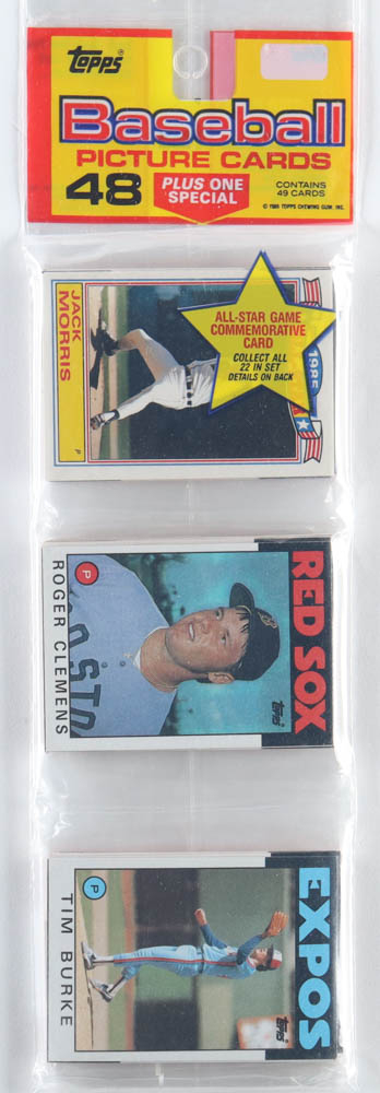 1986 Topps Baseball Picture Cards Rack Pack with (49) Cards | Pristine ...