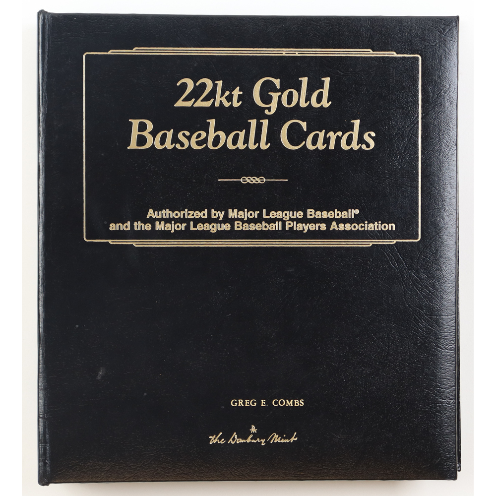Complete Set of (50) 2003 Danbury Mint 22kt Gold Baseball Card Set ...