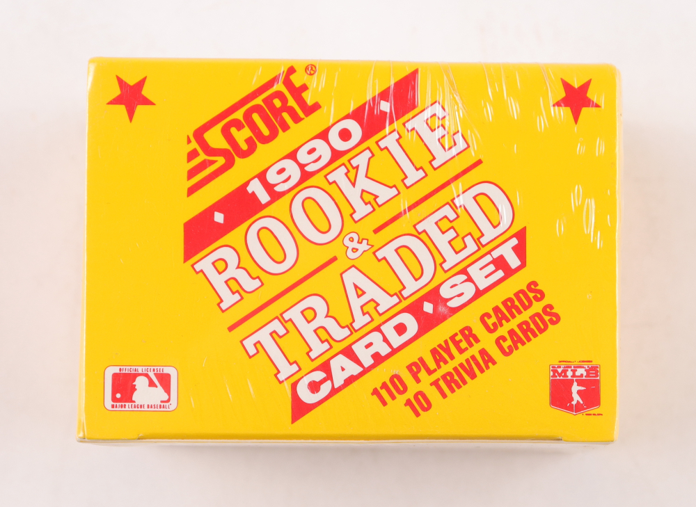 1990 Score Rookie & Traded Baseball Card Box with (110) Cards ...