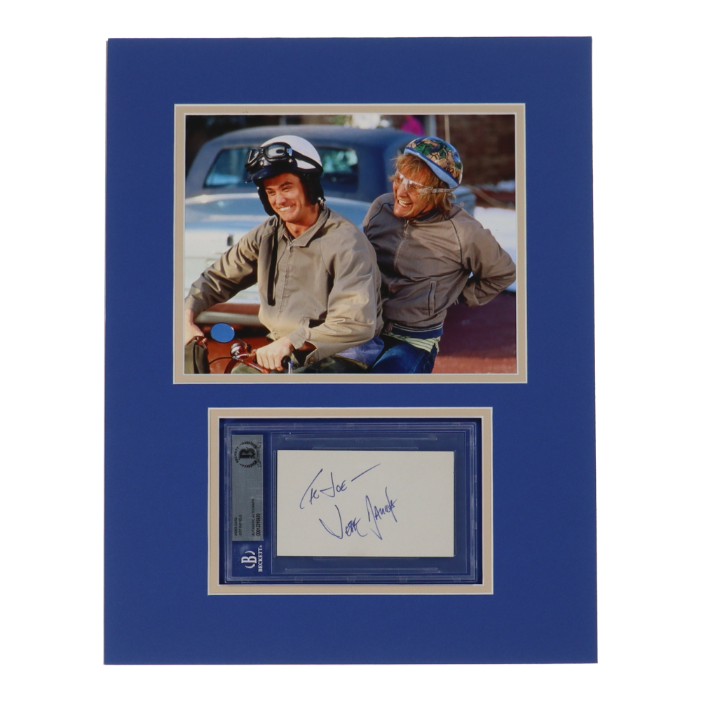 Jeff Daniels Signed "Dumb and Dumber" 14x18 Custom Matted Cut Display ...