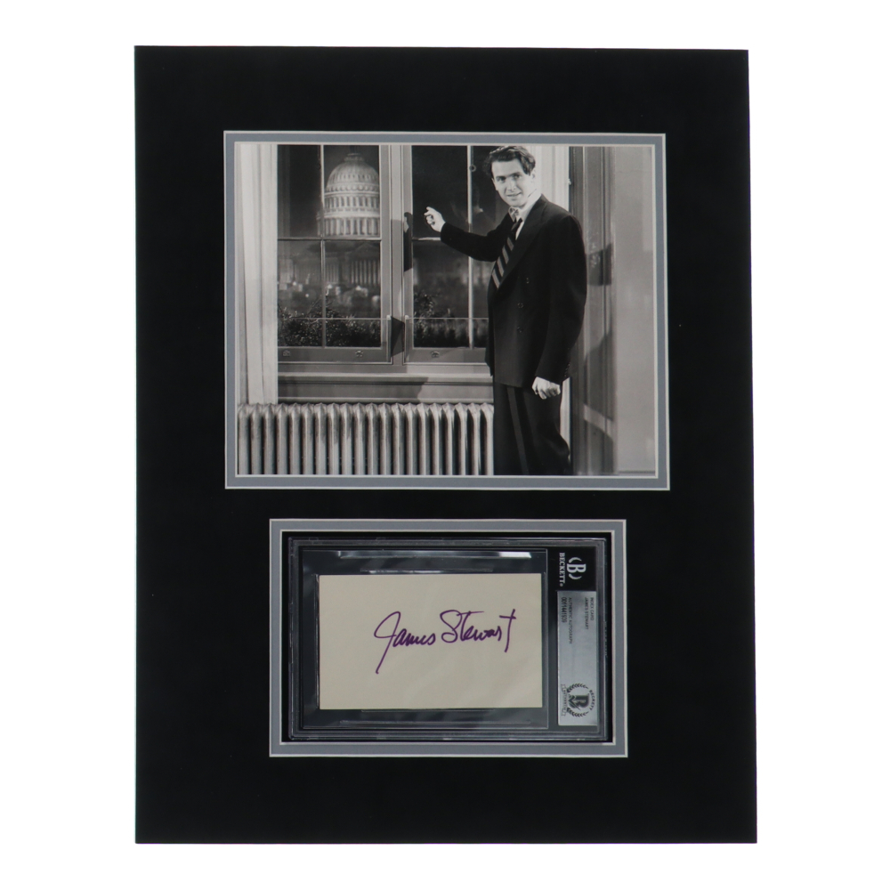 James Stewart Signed "Mr. Smith Goes to Washington" 14x18 Custom Matted ...