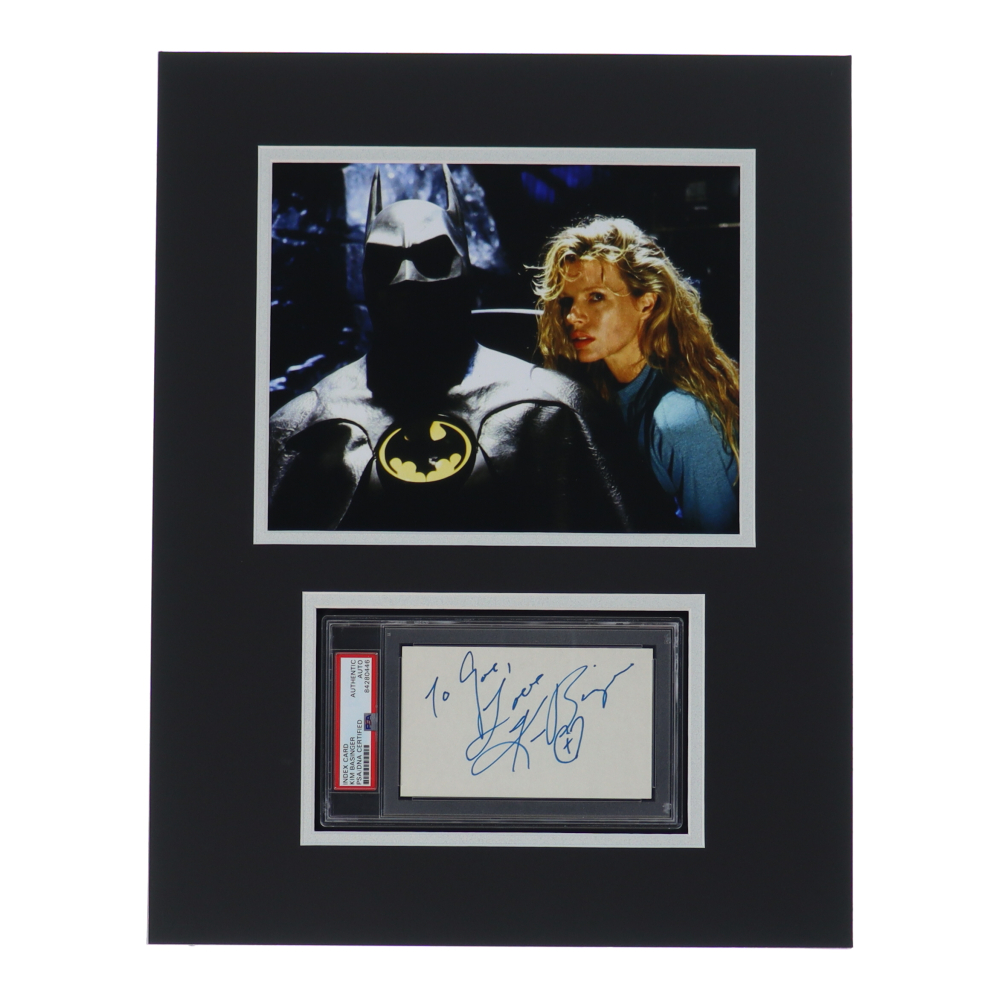 Kim Basinger Signed "Batman" 14x18 Custom Matted Cut Display Inscribed ...