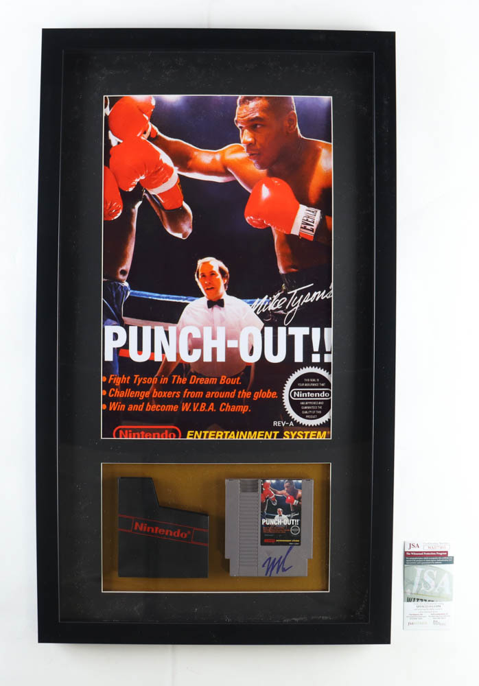 Mike Tyson Signed 1987 "Punch-Out!!" Custom Framed Nintendo Game ...