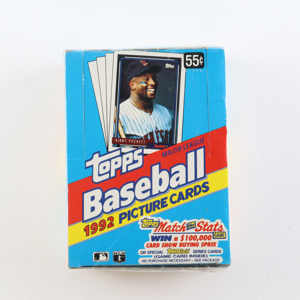 1992 Topps Baseball Wax Box with (36) Packs | Pristine Auction