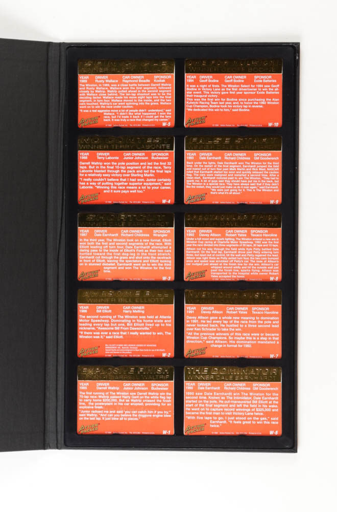 1994 Action Packed "The Winston Select" 24KT Gold Collection (10) Cards ...