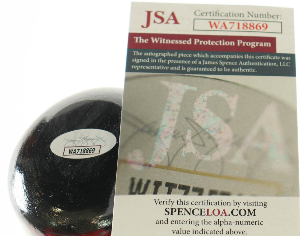 Lou Whitaker Signed Rawlings Pro Baseball Bat Inscribed "1997 ALROY WSC ...