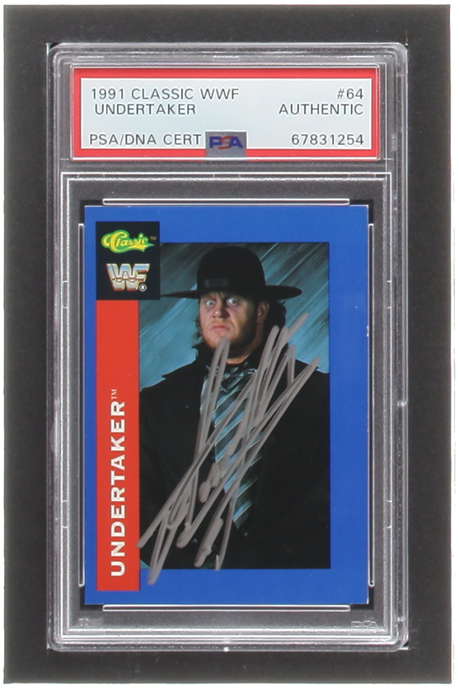 Undertaker Signed 1991 Classic WWF Superstars #64 RC (PSA) | Pristine ...