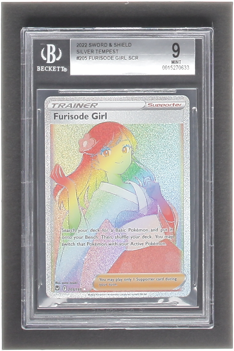 Furisode Girl 2022 Pokemon Sword and Shield Silver Tempest #205 (BGS 9 ...