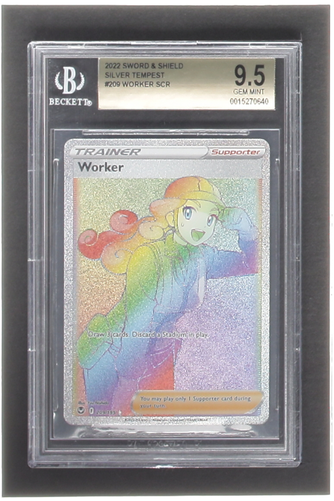 Worker 2022 Pokemon Sword and Shield Silver Tempest #209 (BGS 9.5 ...