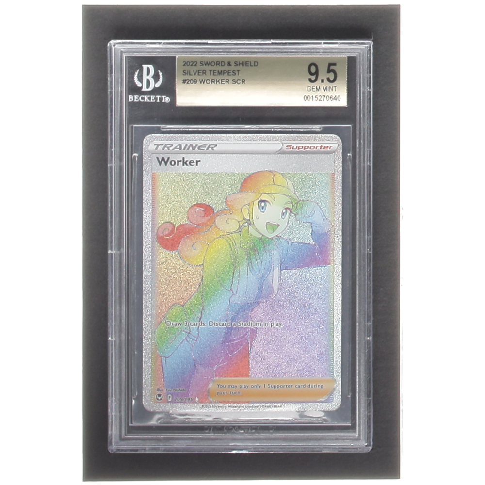 Worker 2022 Pokemon Sword and Shield Silver Tempest #209 (BGS 9.5 ...