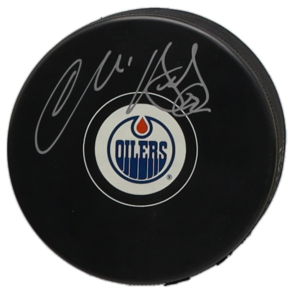 Charlie Huddy Signed Oilers Logo Hockey Puck (AJ's Sports World ...