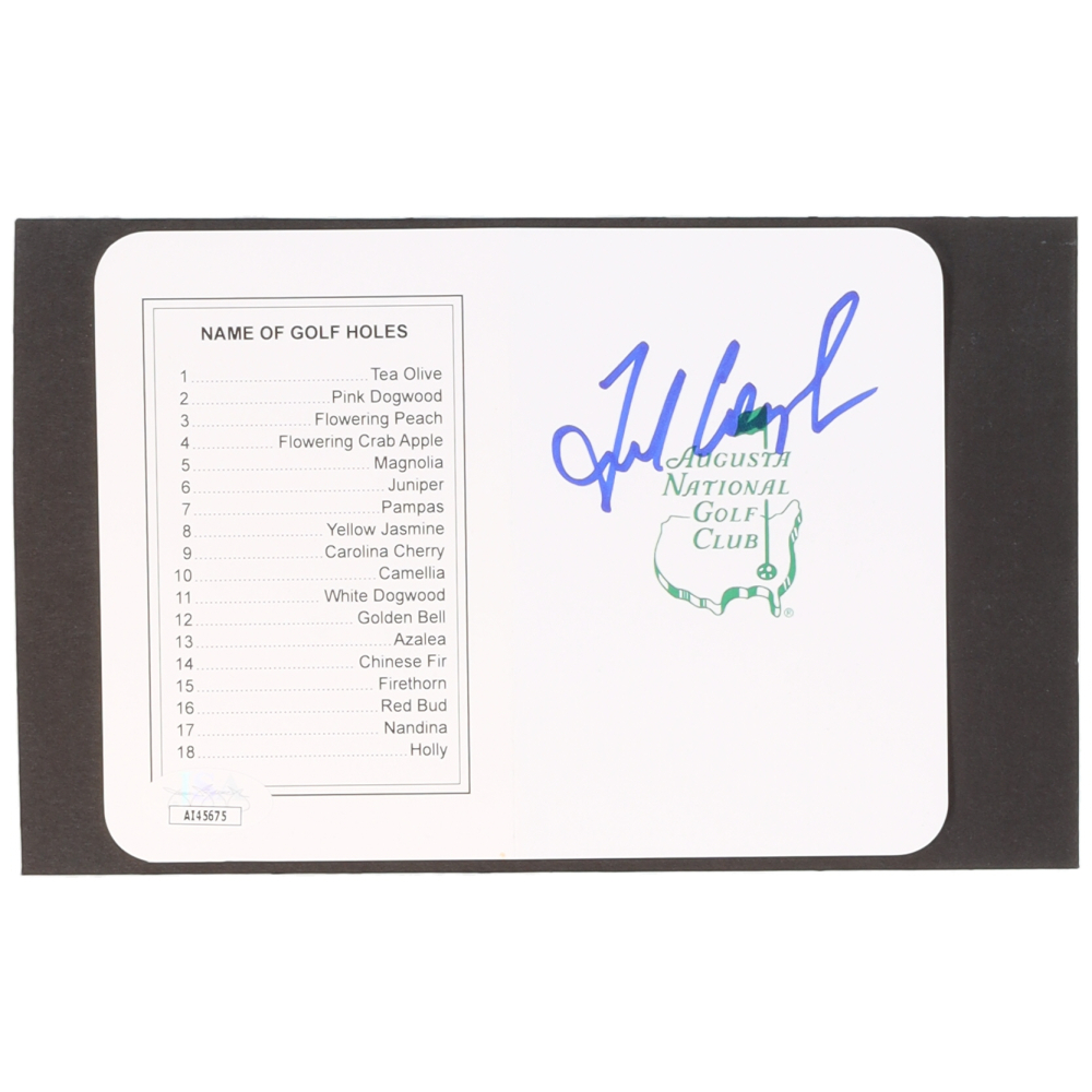 Fred Couples Signed Augusta National Golf Club Scorecard (JSA ...