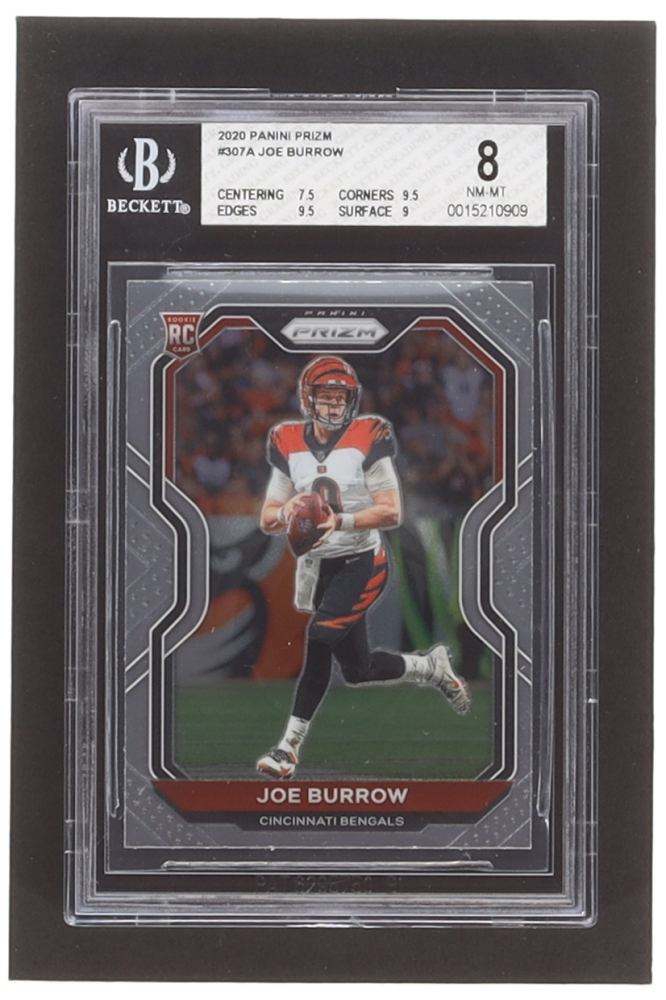 Joe Burrow 2020 Panini Prizm #307A RC (BGS 8) | Pristine Auction