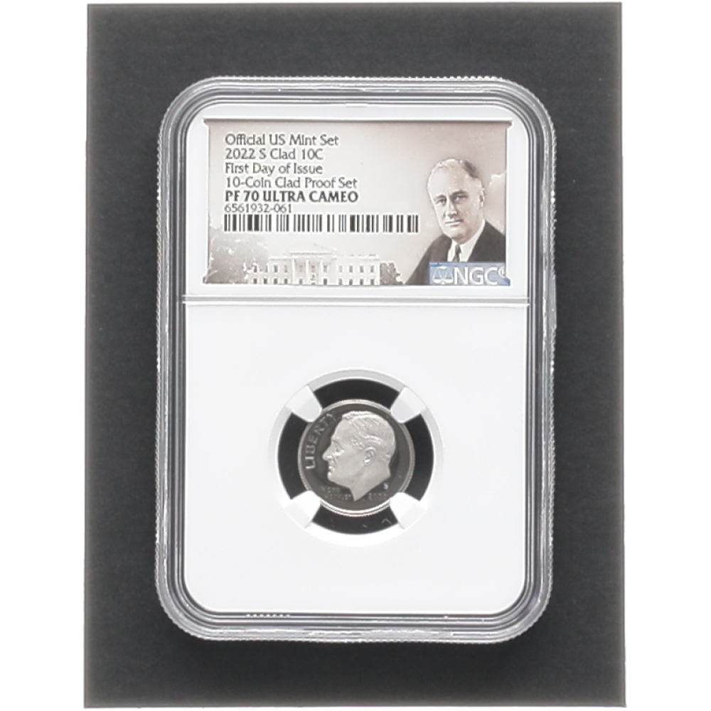 2022-S Clad 10¢ Roosevelt Dime First Releases (NGC PF70 Ultra Cameo ...