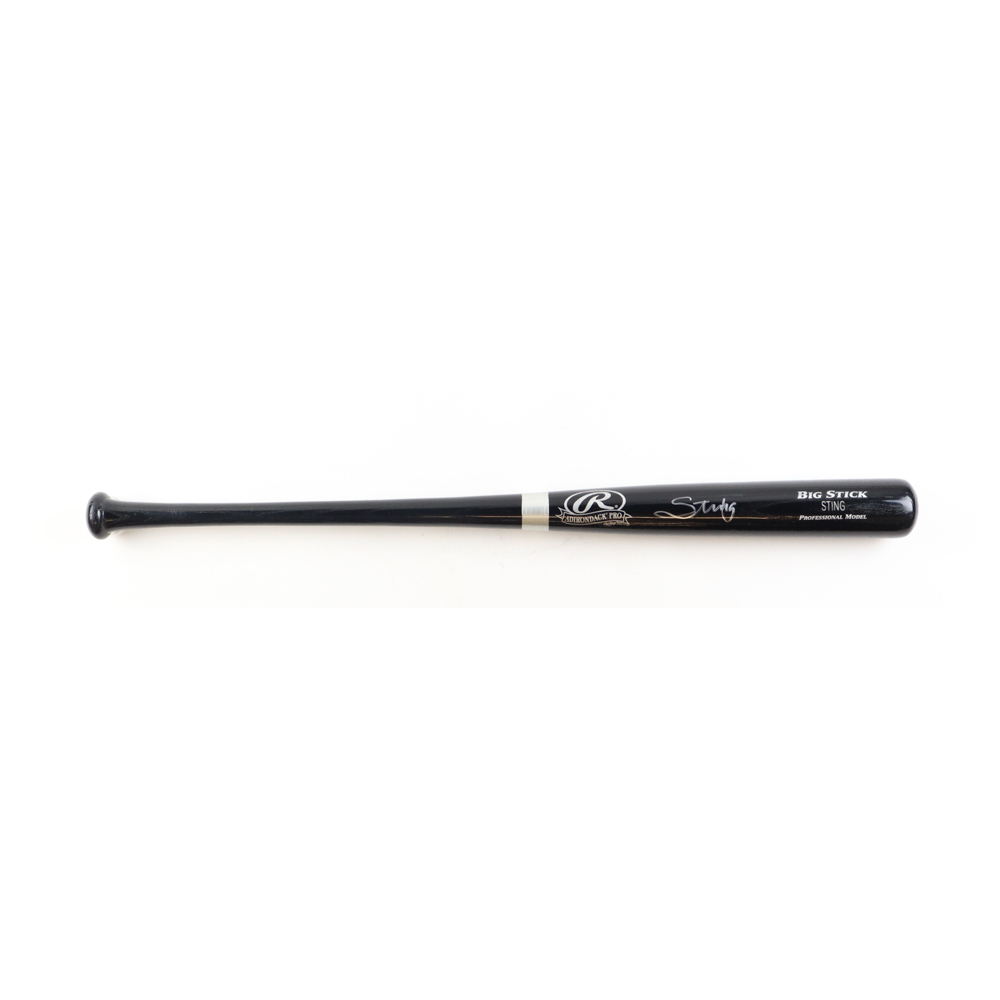 Steve "Sting" Borden Signed Rawlings Pro Baseball Bat (JSA) | Pristine ...