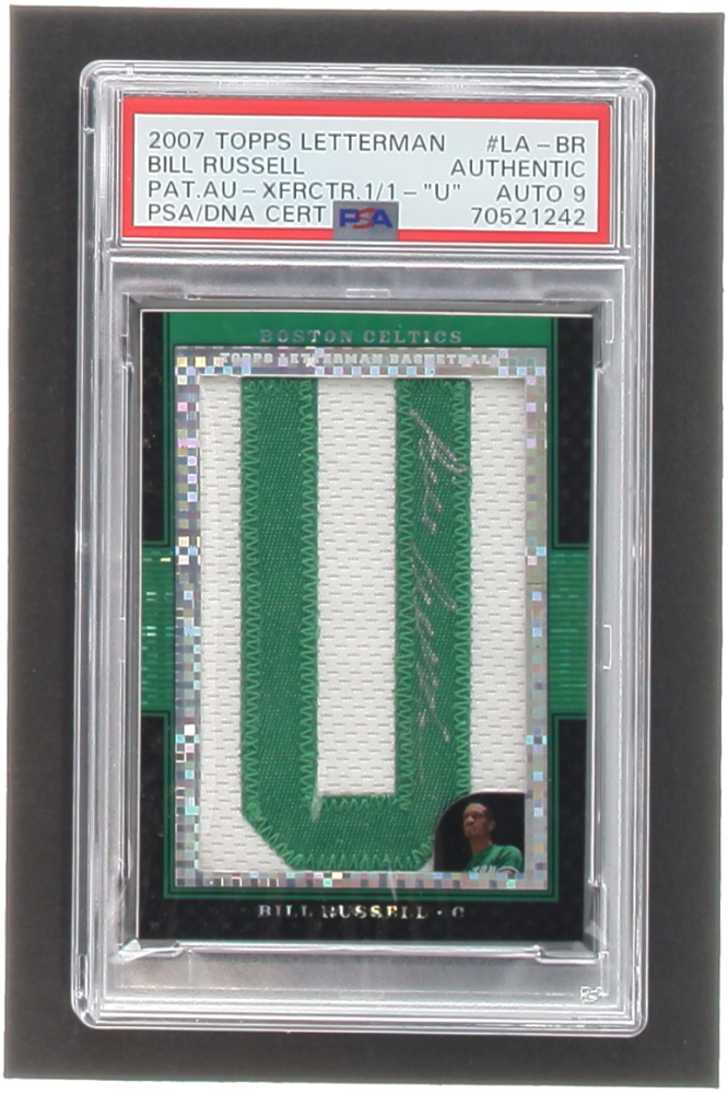Bill Russell 2007-08 Topps Letterman Patches Autographs Xfractors #BR ...