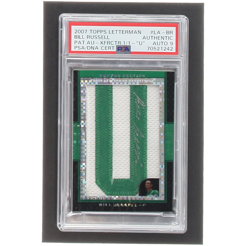 Bill Russell 2007-08 Topps Letterman Patches Autographs Xfractors #BR ...