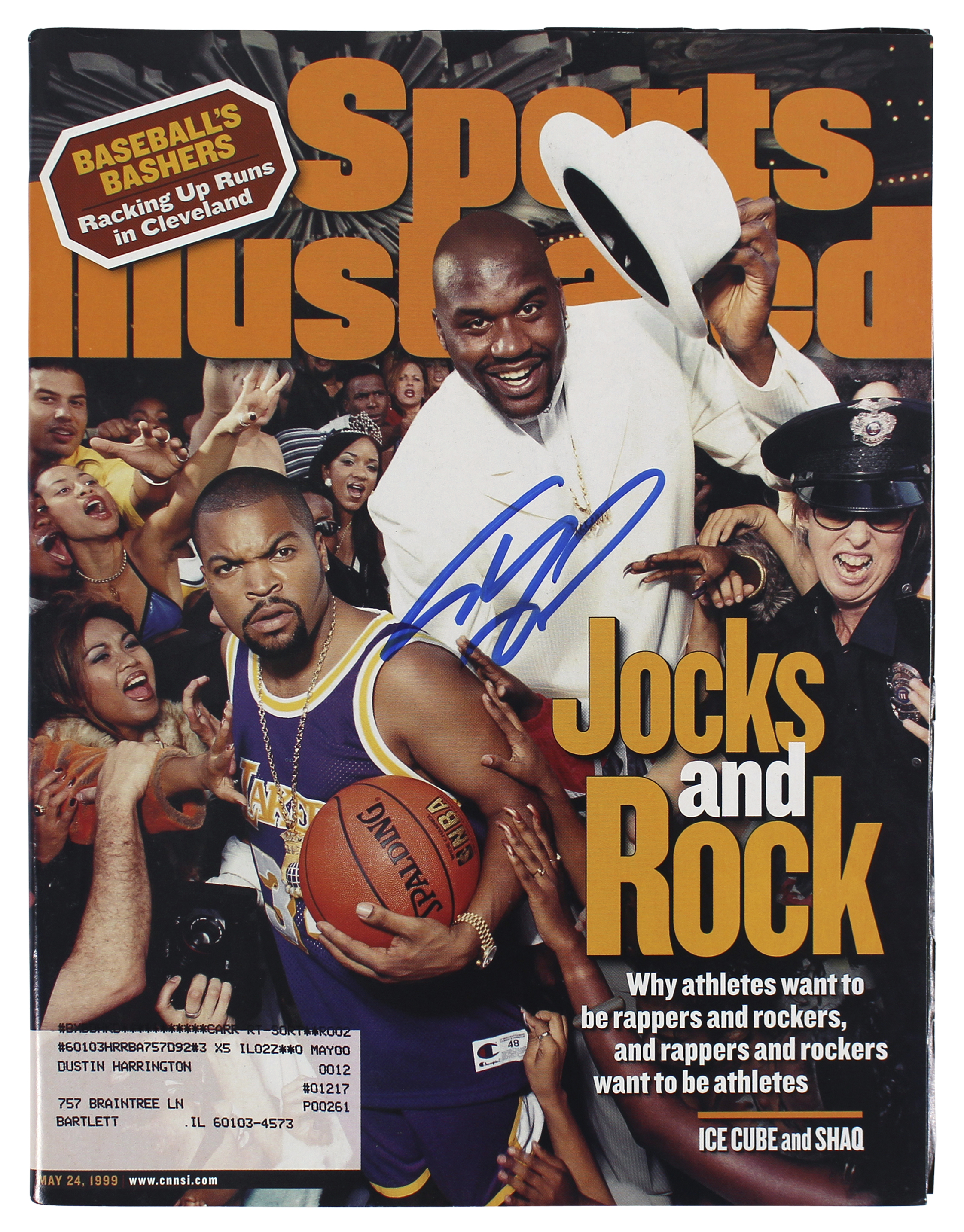 Shaquille O'Neal Signed 1999 Sports Illustrated Magazine (Beckett ...