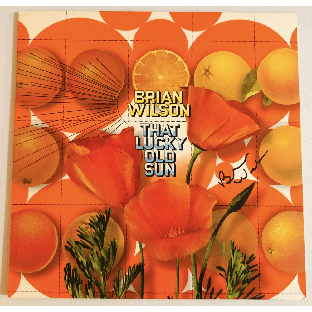 Brian Wilson Signed "That Lucky Old Son" Vinyl Record Album Cover ...