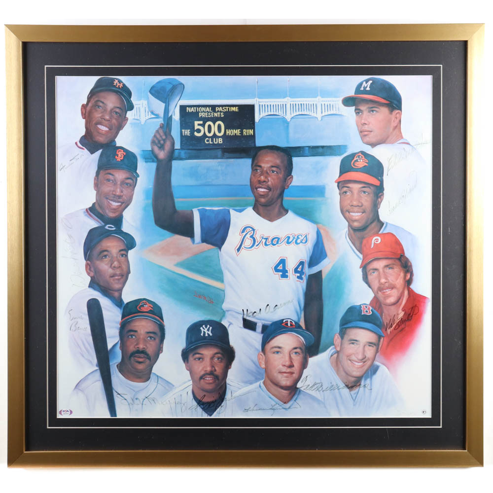 500 Home Run Club Custom Framed Print Display Signed by (11) with Ted ...