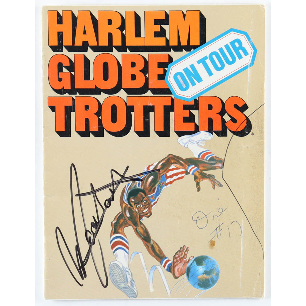 Harlem Globetrotters 1978 Tour Program Signed By (4) With Meadowlark ...