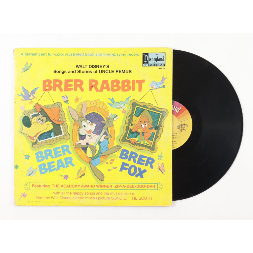 Original Walt Disney "Songs & Stories of Uncle Remus Brer Rabbit" Vinyl ...