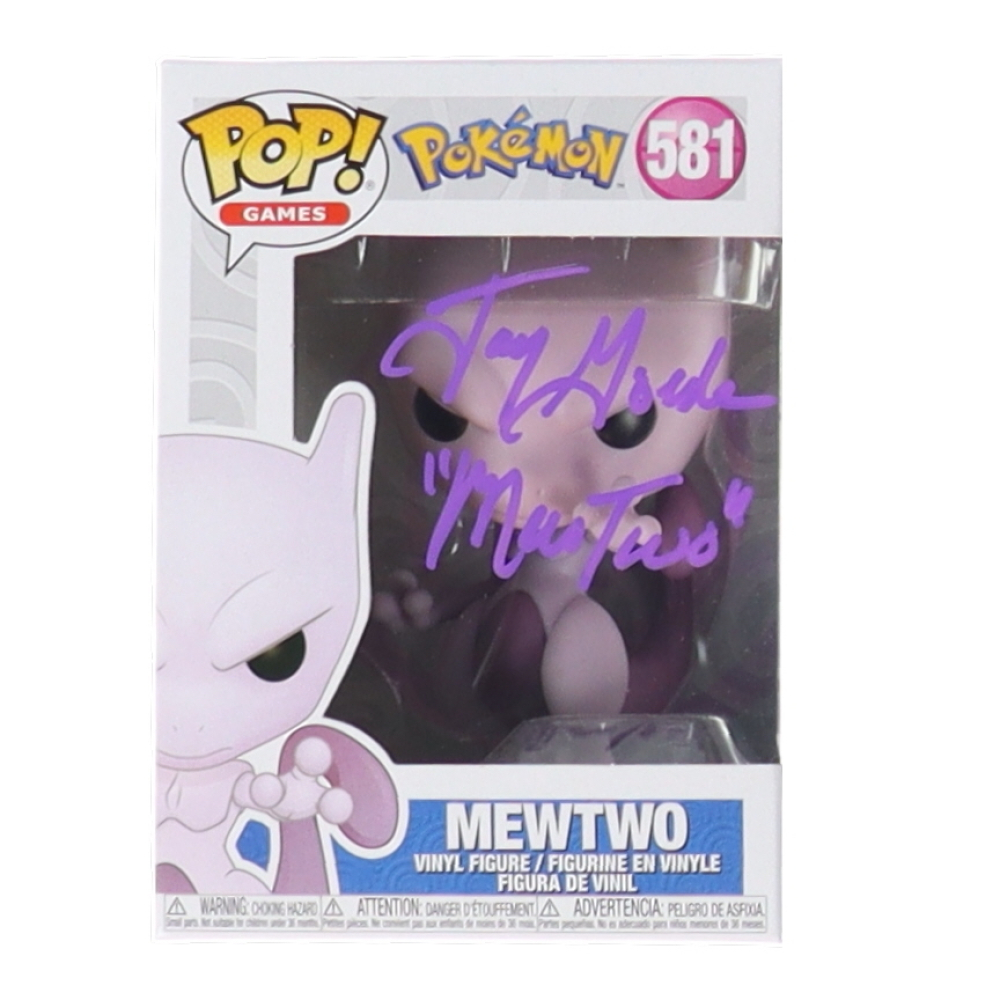 Jay Goede Signed "Pokemon" #581 Mewtwo Funko Pop! Vinyl Figure ...