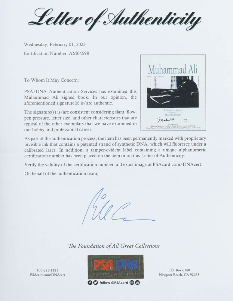 Muhammad Ali Signed "A Thirty-Year Journey" Custom Shadowboxed ...