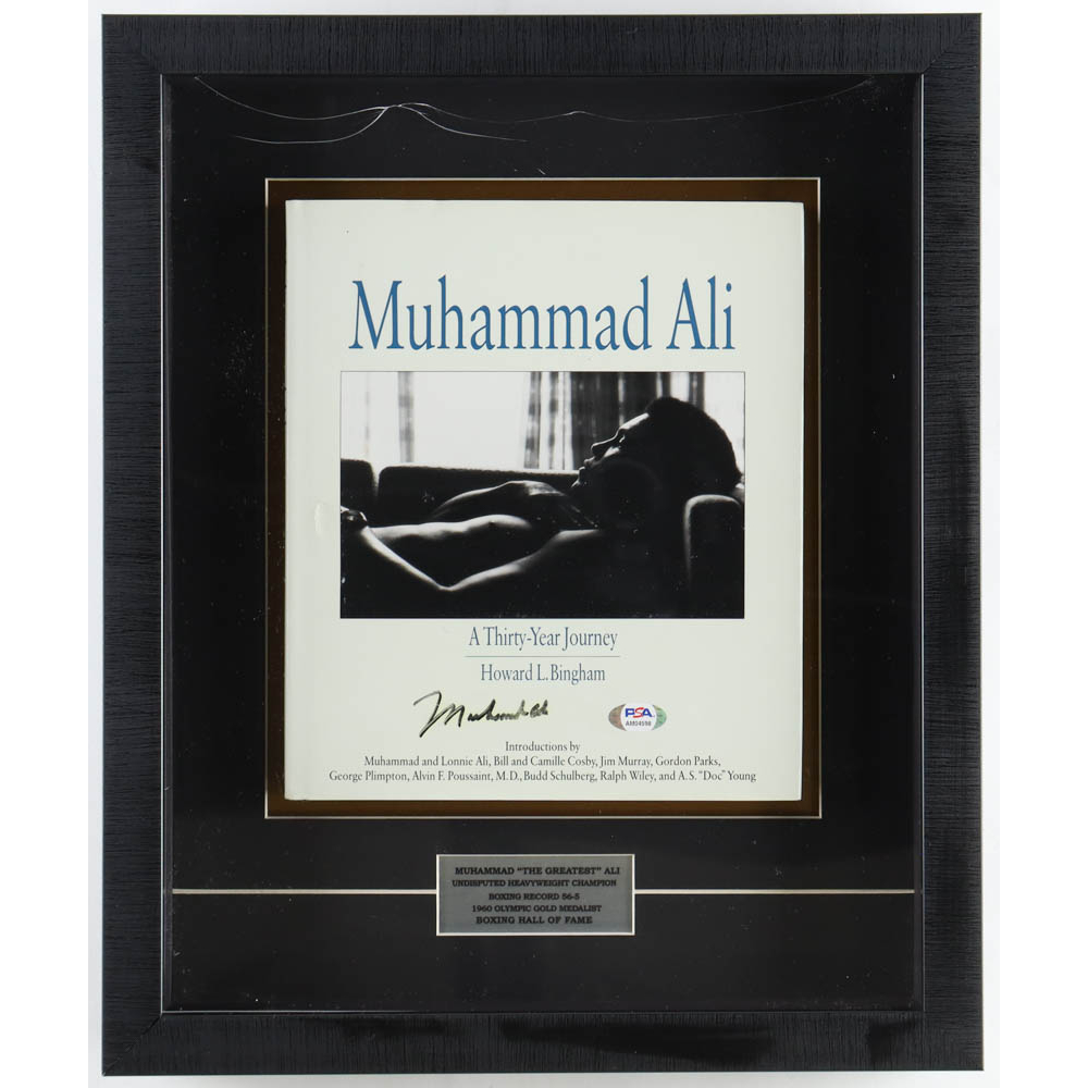 Muhammad Ali Signed "A Thirty-Year Journey" Custom Shadowboxed ...