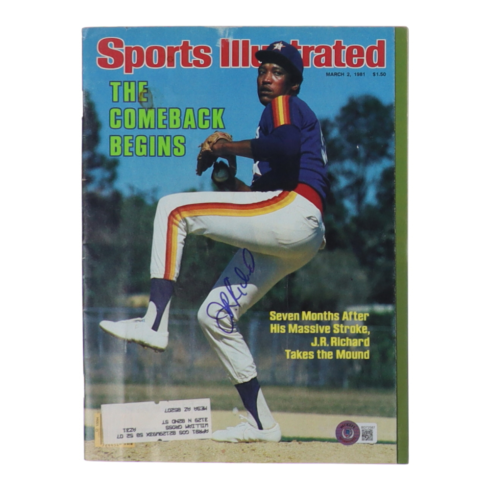 J.R. Richard Signed 1981 Sports Illustrated Magazine (Beckett ...