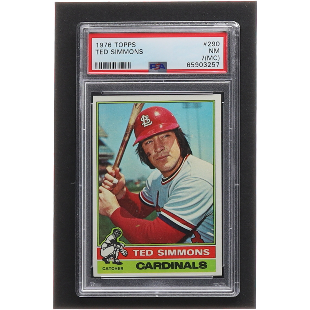 Ted Simmons 1976 Topps #290 (PSA 7) (MC) | Pristine Auction