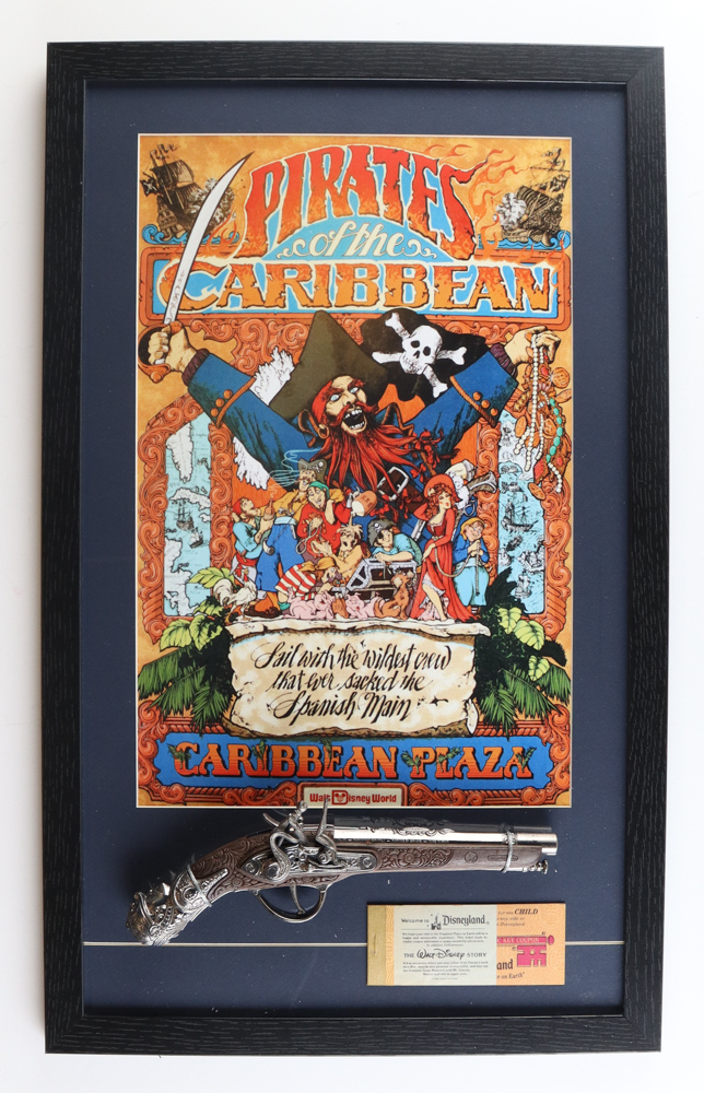 Disney World "Pirates of the Caribbean" Custom Framed Poster Print ...