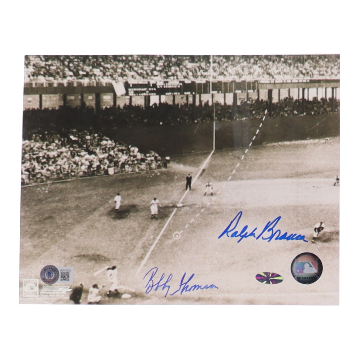 Bobby Thomson & Ralph Branca Signed 8x10 Photo (Beckett) | Pristine Auction