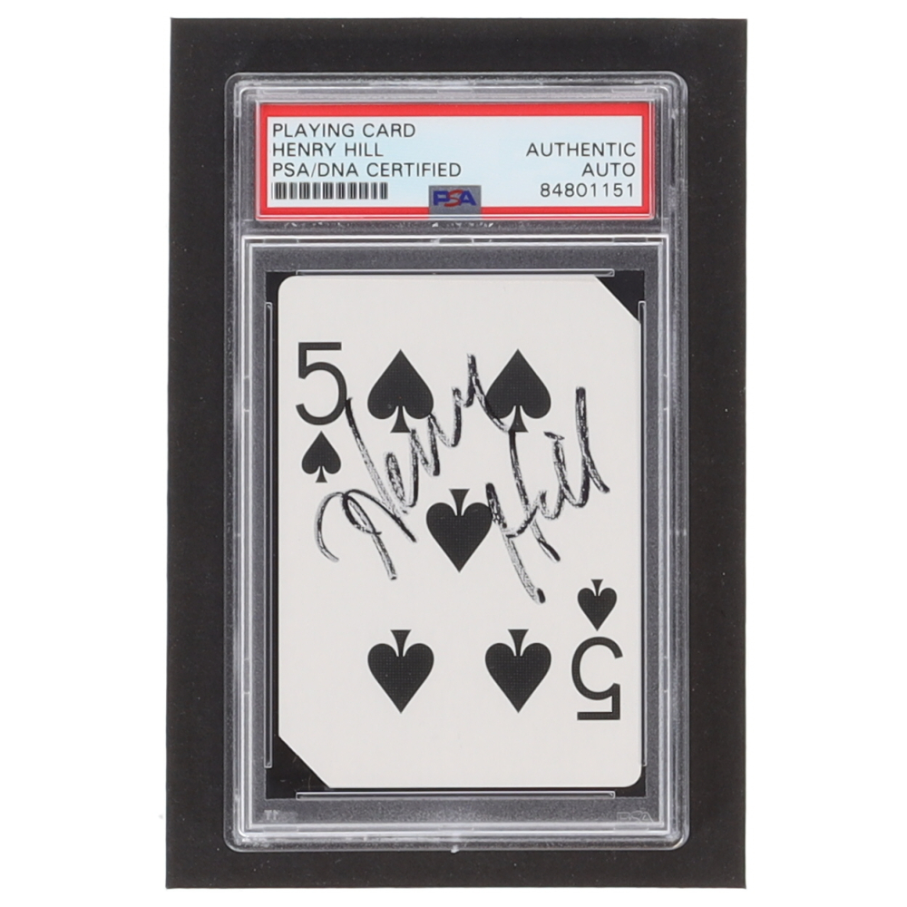 Henry Hill Signed Playing Card (PSA) | Pristine Auction