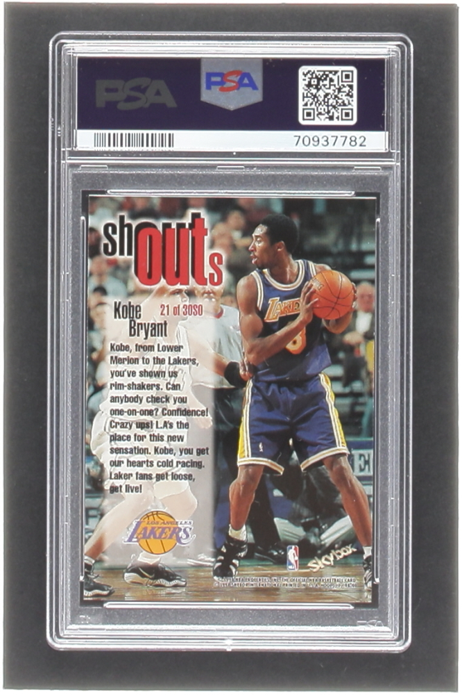 Kobe Bryant 1998-99 Hoops Shout Outs #21 (PSA 10) | Pristine Auction