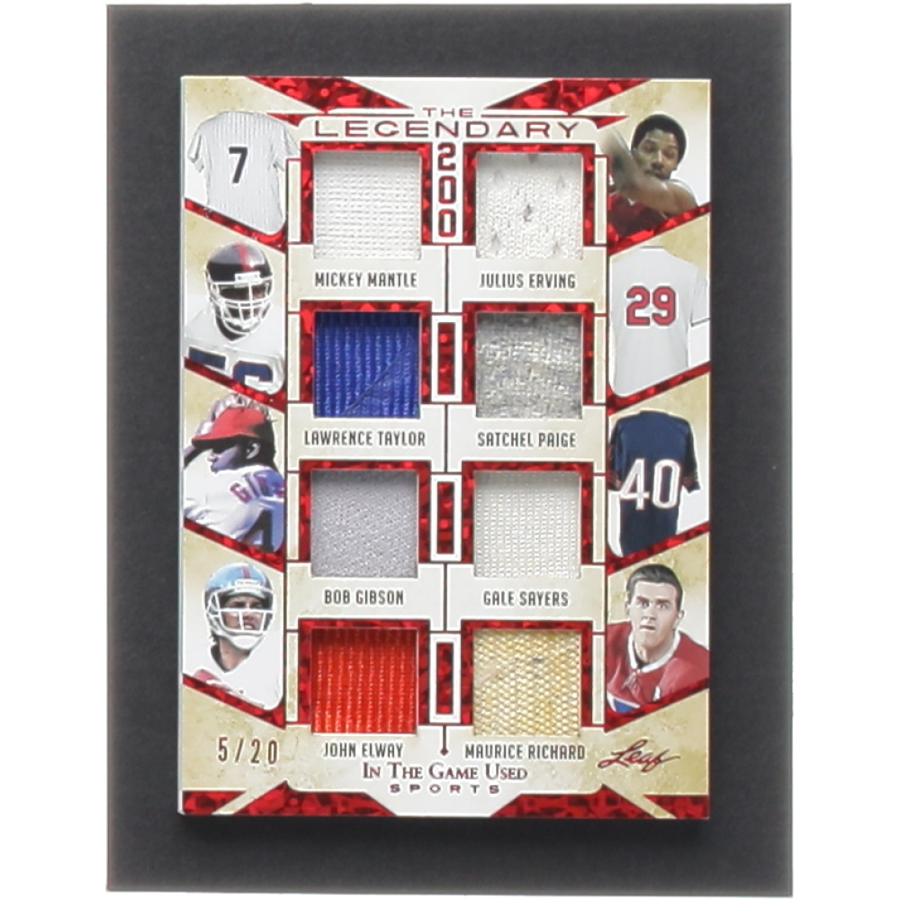 Mickey Mantle / Julius Erving / Lawrence Taylor / Satchel Paige / Bob ...
