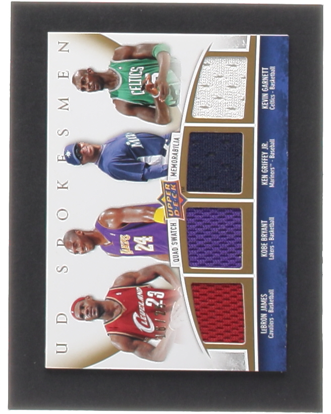 LeBron James / Ken Griffey Jr. / Kobe Bryant / Kevin Garnett 2009 Upper ...