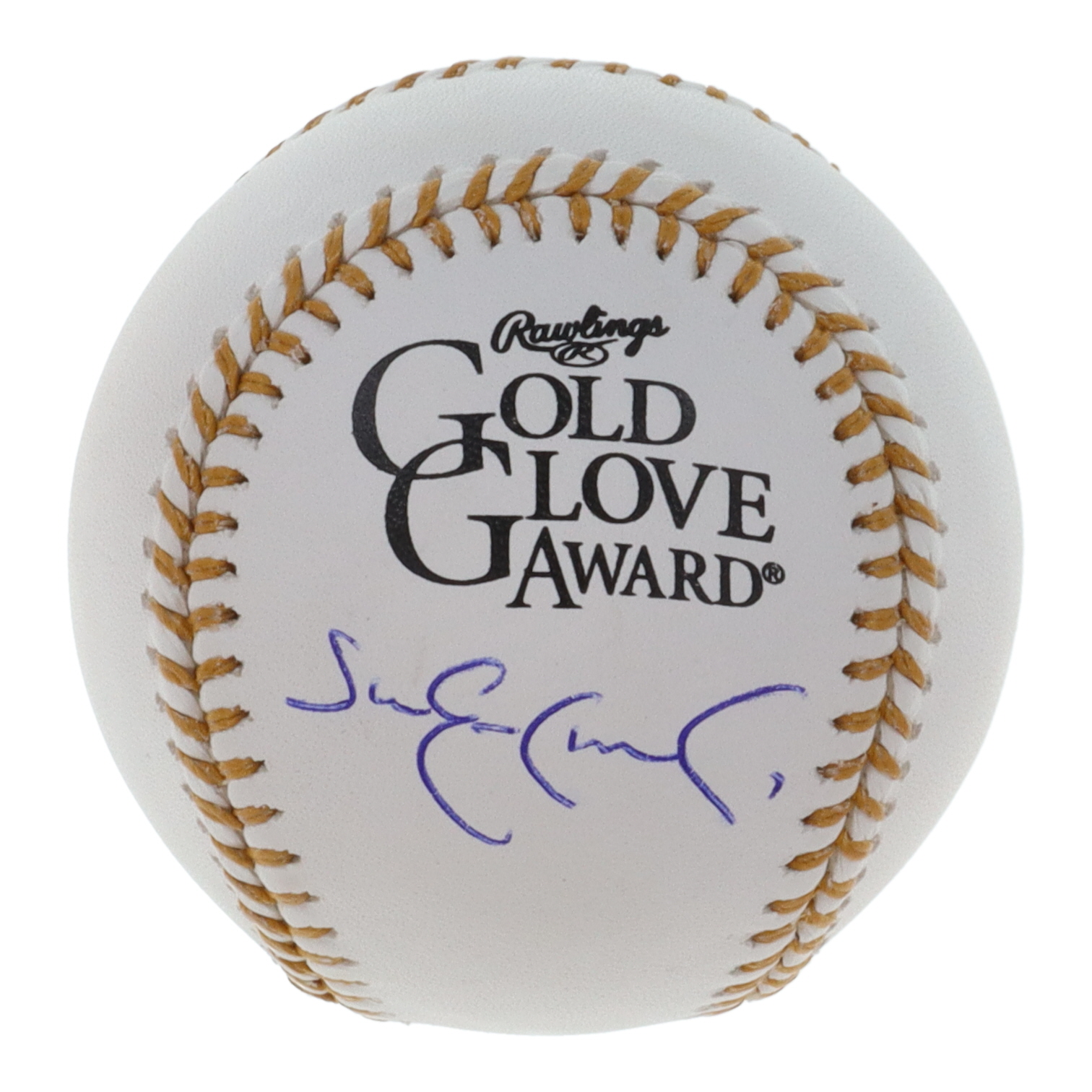 Jim Edmonds Signed Gold Glove Award Baseball (JSA) | Pristine Auction