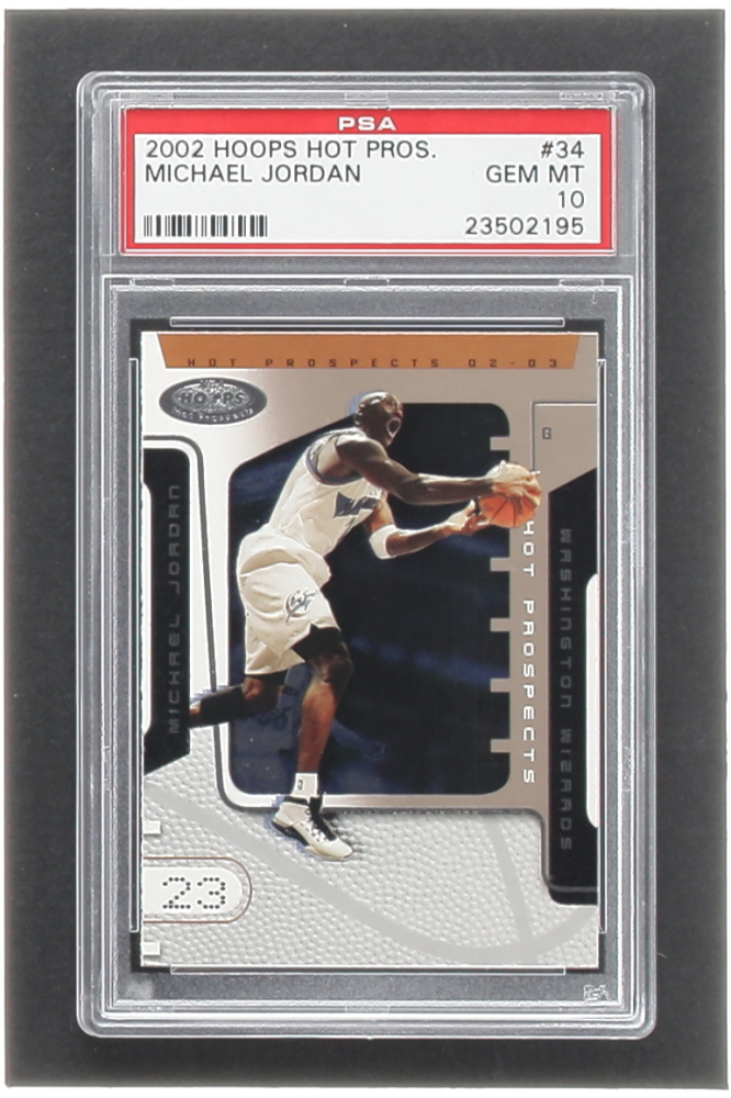 Michael Jordan 2002-03 Hoops Hot Prospects #34 (PSA 10) | Pristine Auction