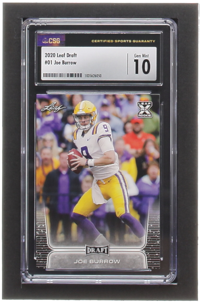 Joe Burrow 2020 Leaf Draft #1 (CSG 10) | Pristine Auction