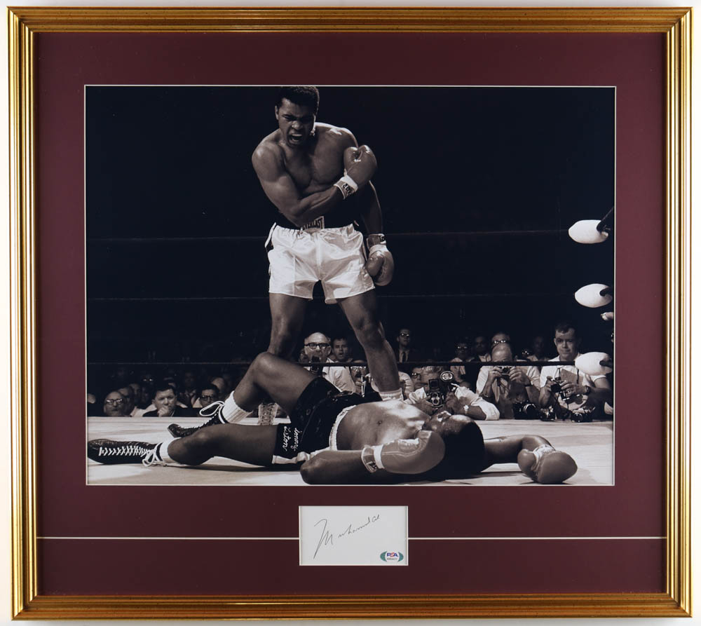 Muhammad Ali Signed Custom Framed Cut Display (PSA) | Pristine Auction