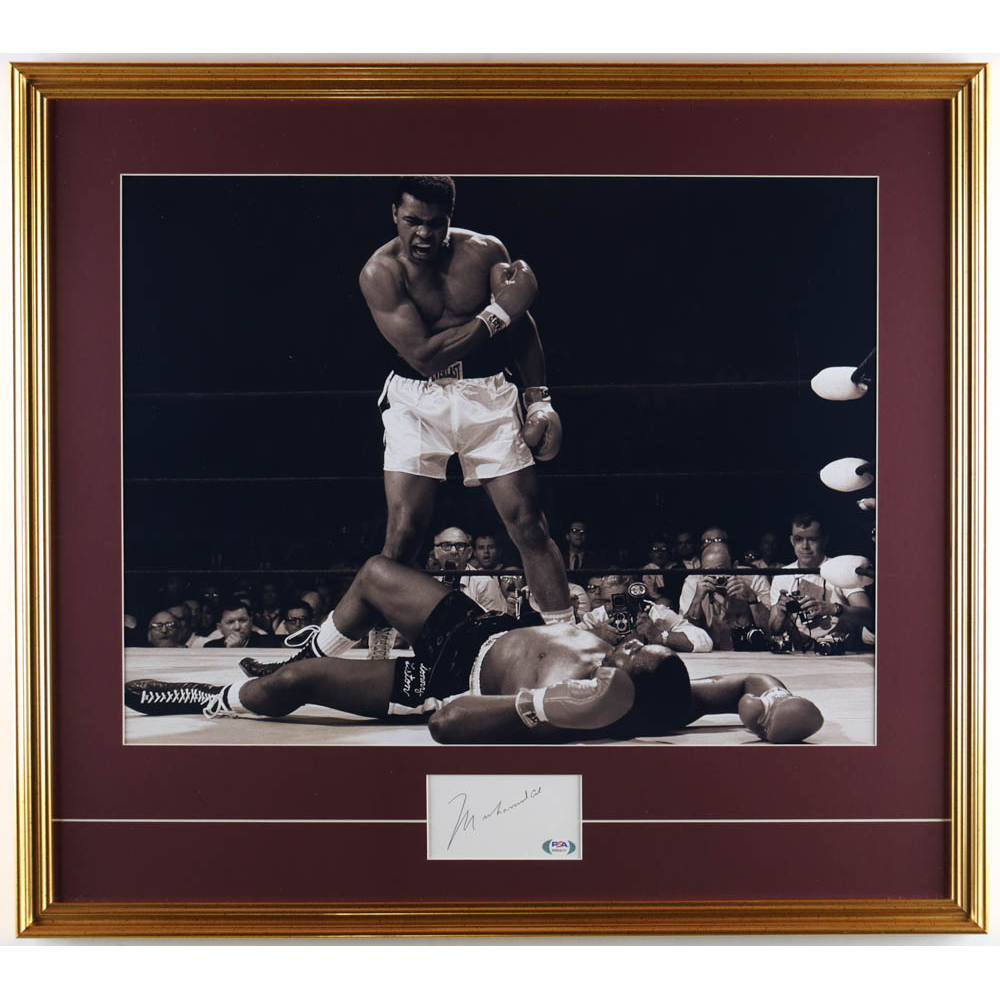 Muhammad Ali Signed Custom Framed Cut Display (PSA) | Pristine Auction