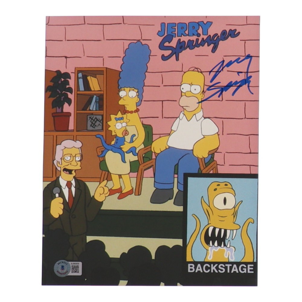 Jerry Springer Signed "The Simpsons" 8x10 Photo (Beckett) | Pristine ...