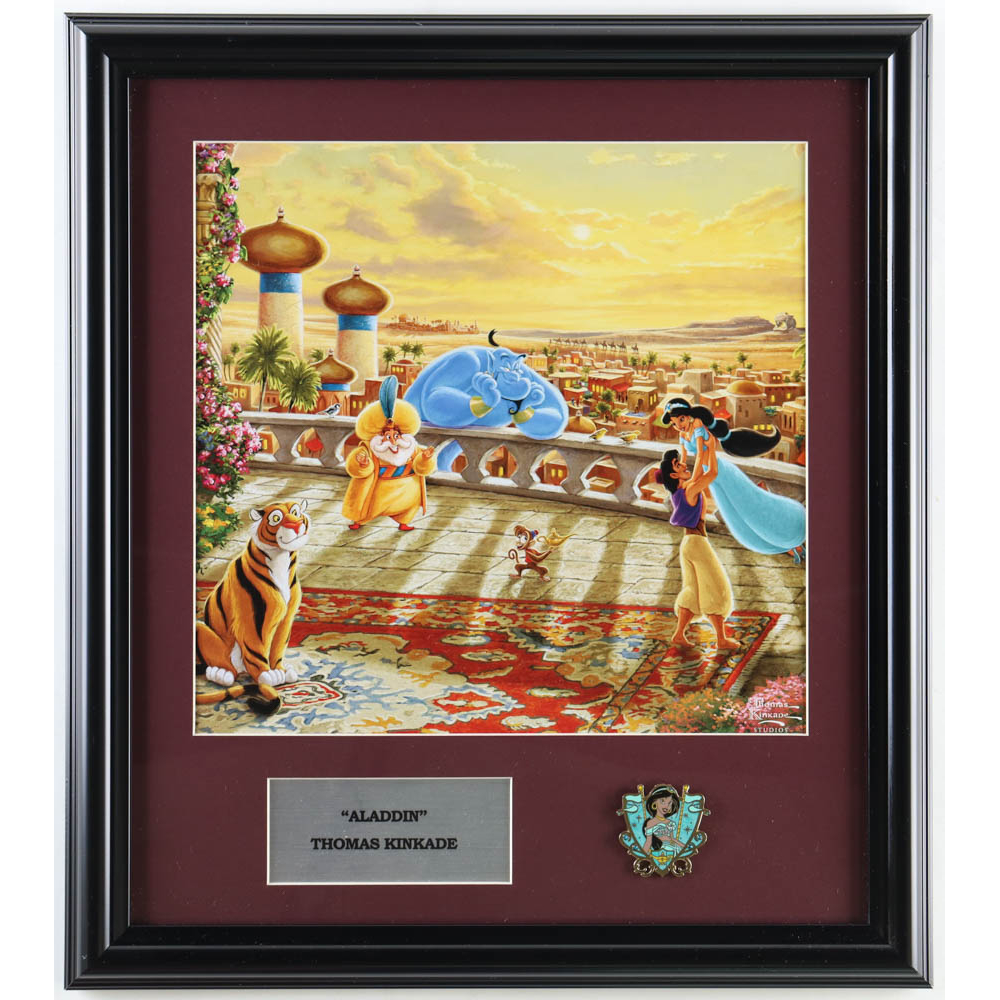 Thomas Kinkade "Aladdin" Custom Framed Print Display | Pristine Auction