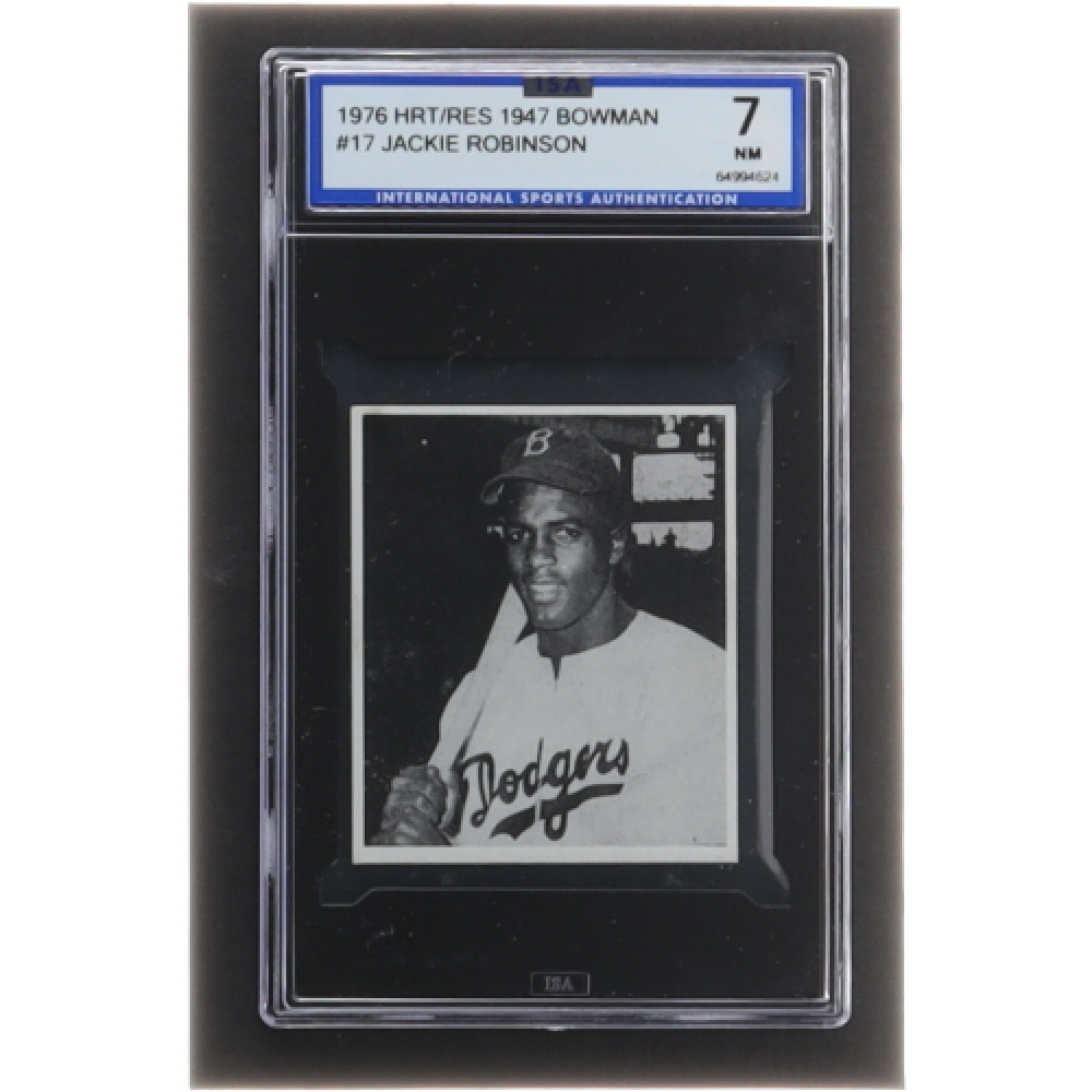 Jackie Robinson 1976 Taylor/Schmierer Bowman 47 #17 (ISA 7) | Pristine ...