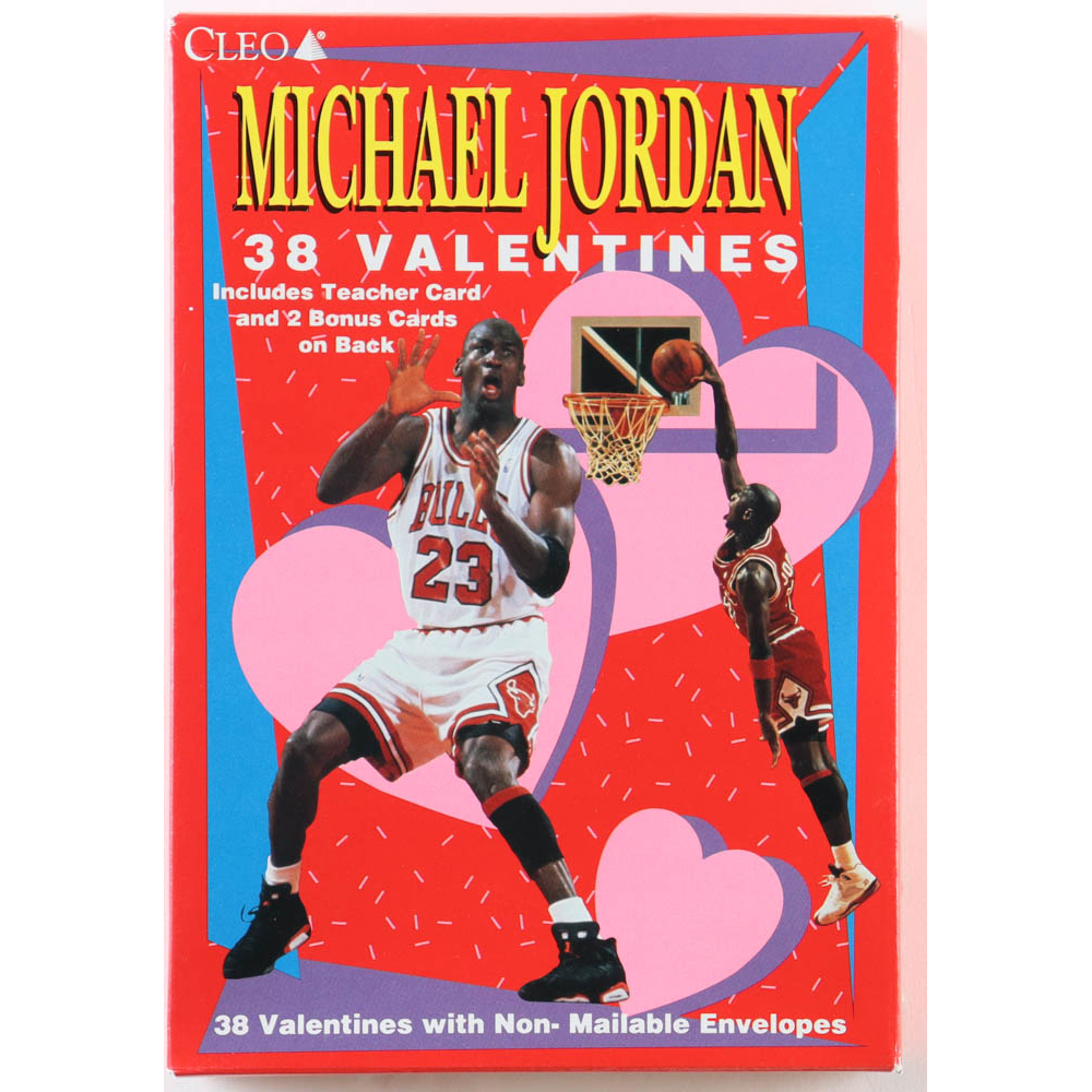 Michael Jordan Bulls Unopened Box of (38) Valentines Cards | Pristine ...