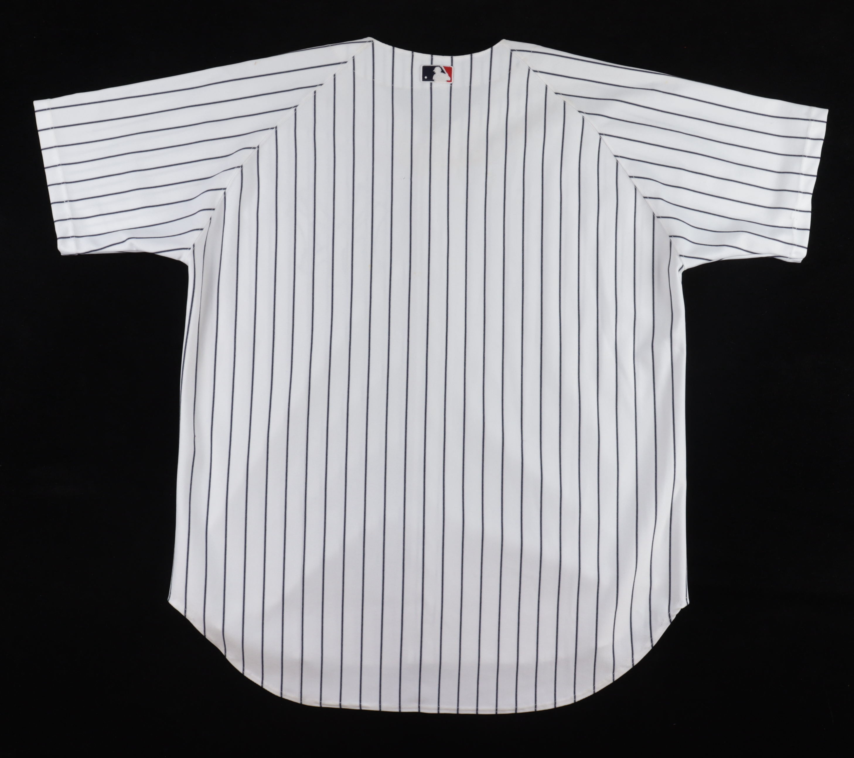 Yankees Jersey Signed by (9) with Joe Torre, Derek Jeter, Alex ...