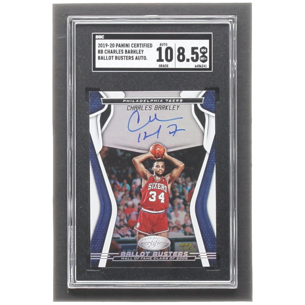 Charles Barkley 2019-20 Certified Ballot Busters Autographs #11 (SGC 8. ...